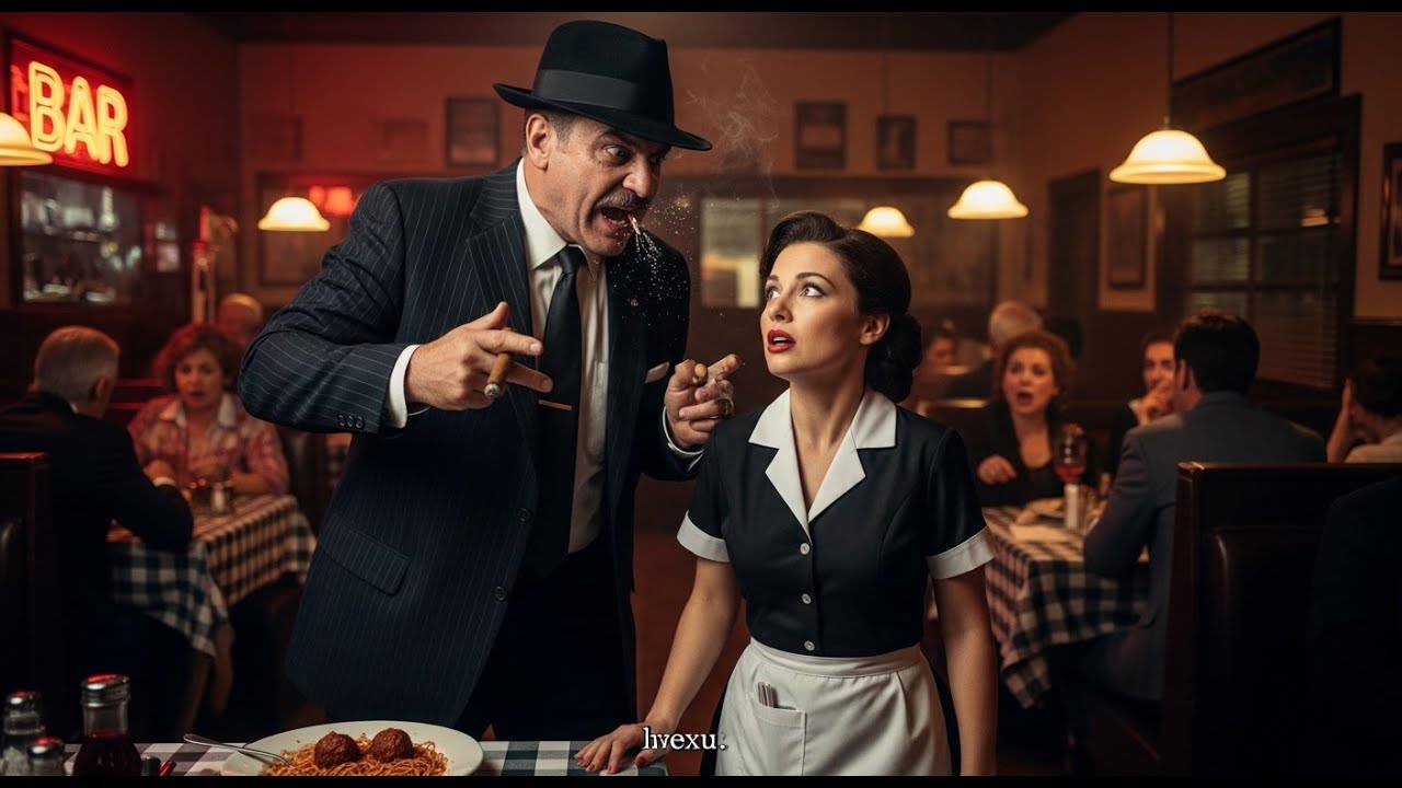 Mafia boss yells at waitress she says 3 words that freeze the entire ...