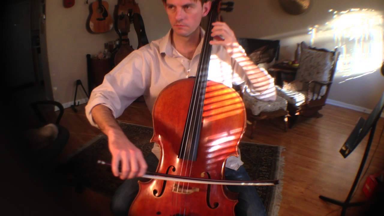 2 Octave B minor scale half notes cello practice - YouTube