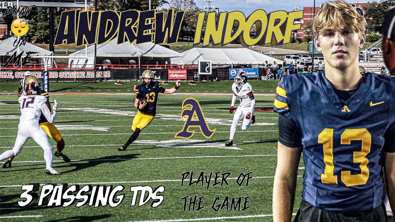 😴🏈🔥 Don't Sleep On Me Player Of The Game Spotlight Andrew Indorf STA Vs ...