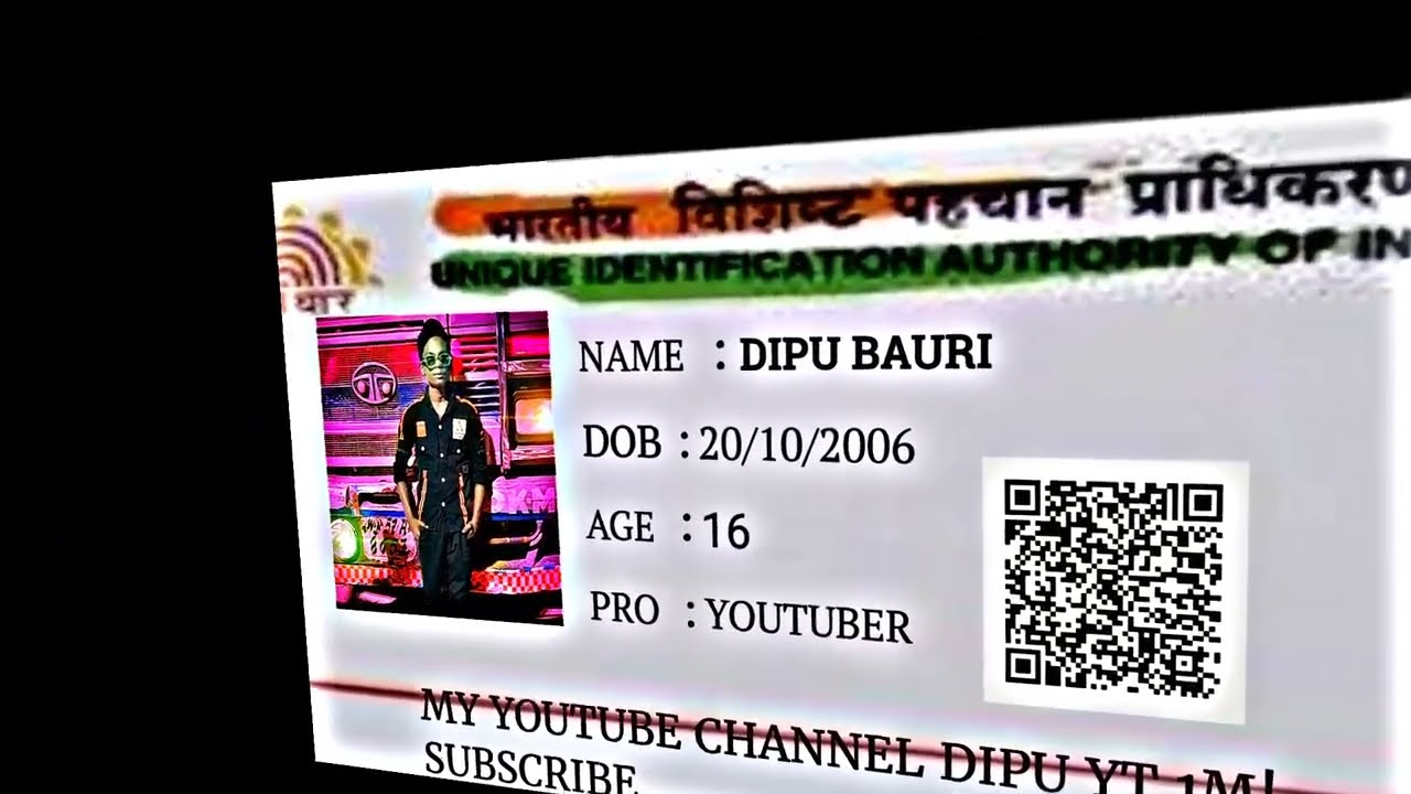 motion new video editing Aadhar card wala XML file 2022 - YouTube