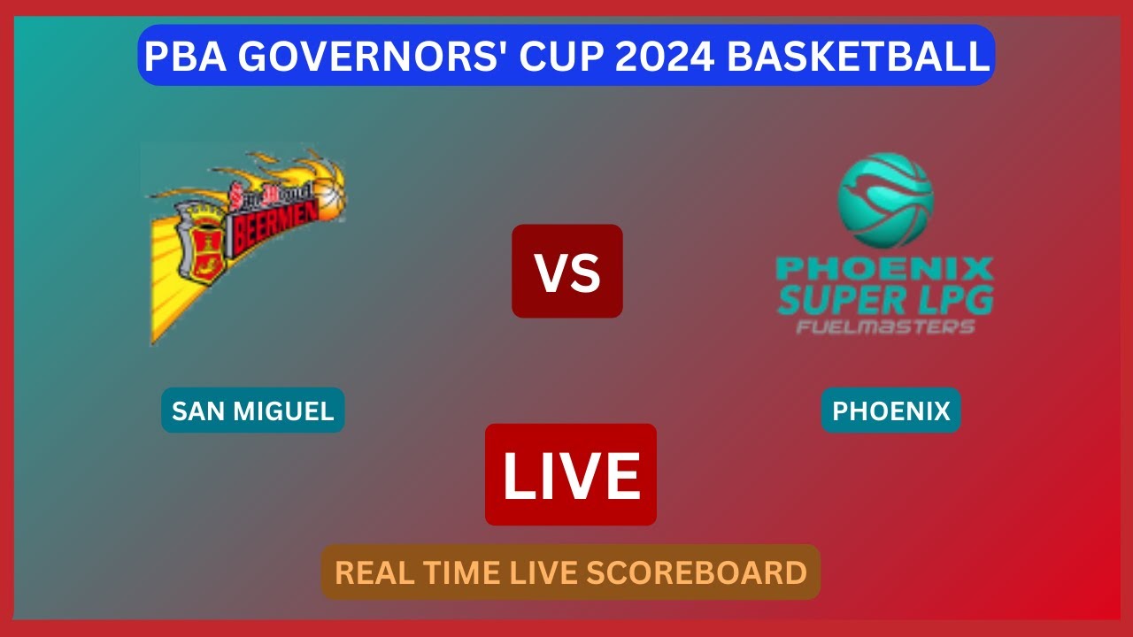 San Miguel vs Phoenix LIVE Score UPDATE Today PBA Governors' Cup ...