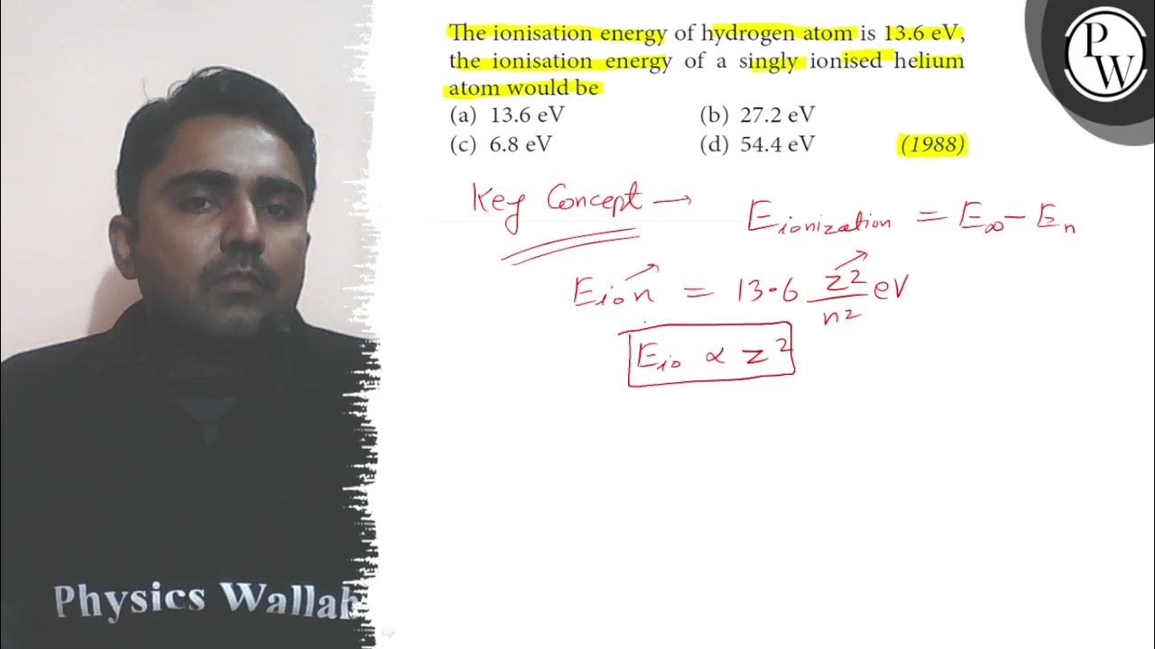 The Ionisation Energy Of Hydrogen Atom Is 13 6 Ev The Ionisation