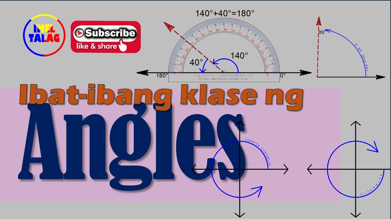 Iba't ibang klase ng angles | Technical Drafting G8 Quarter 1 - YouTube