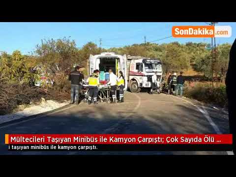Mültecileri Taşıyan Minibüs ile Kamyon Çarpıştı: Çok Sayıda Ölü ve Yaralı