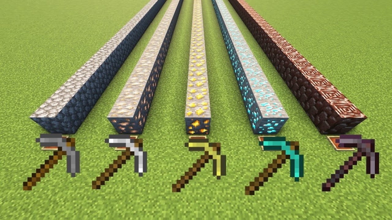 Which PICKAXE will Break its ORE Faster? - YouTube
