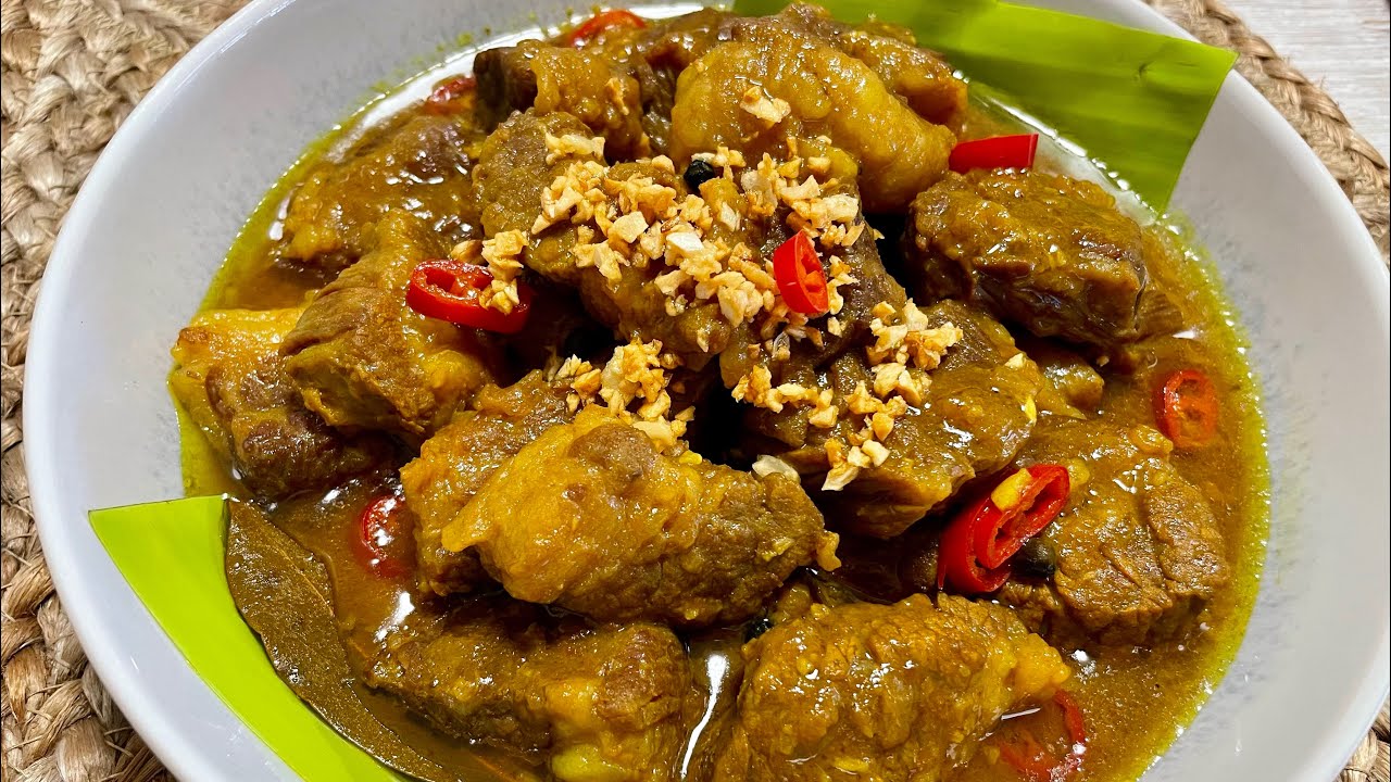SPICY ADOBONG BAKA NA DILAW l BEEF ADOBO WITH TURMERIC l ADOBONG DILAW ...