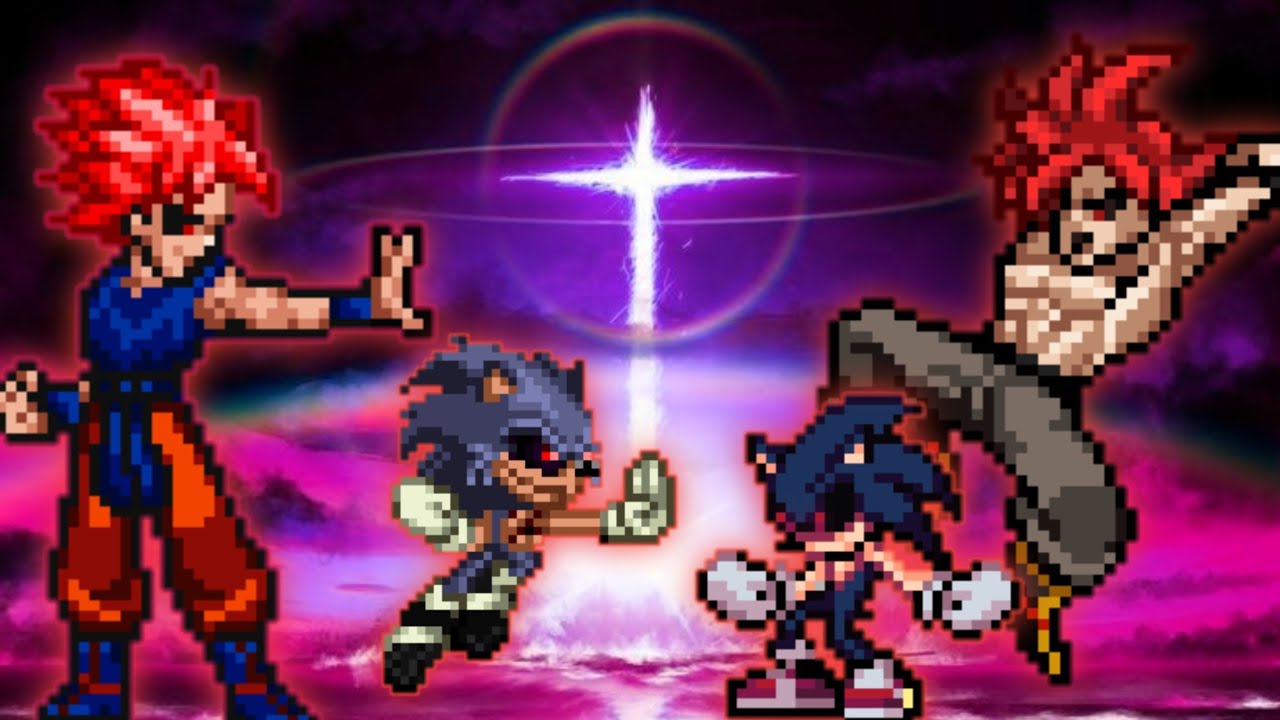 Sonic Lord X(New) & Goku TP V2(AF) VS Sonic.Exe V2(AF) & Evil Goku MUI ...