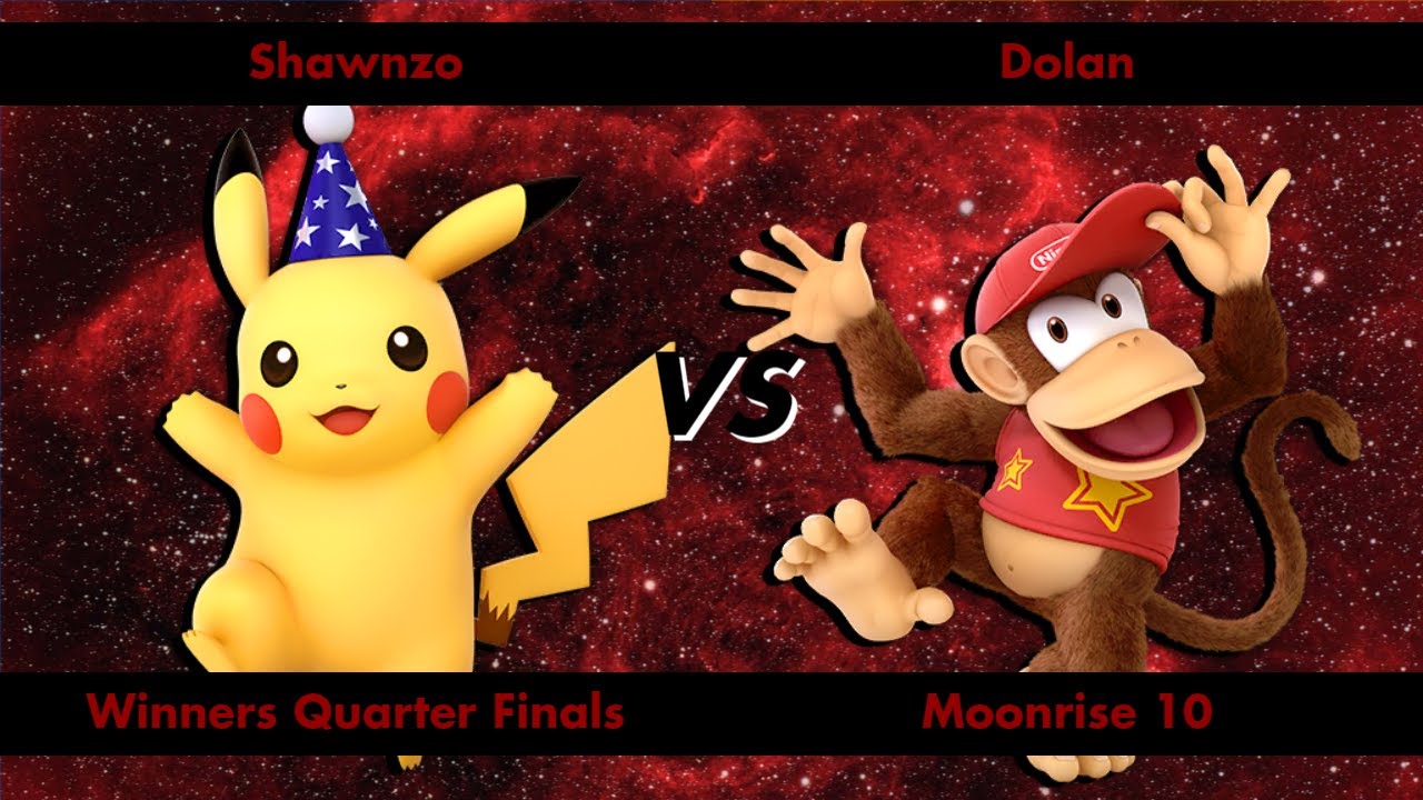 Shawnzo (Pikachu) vs Dolan (Diddy Kong) - Winners Quarters Moonrise 10 ...