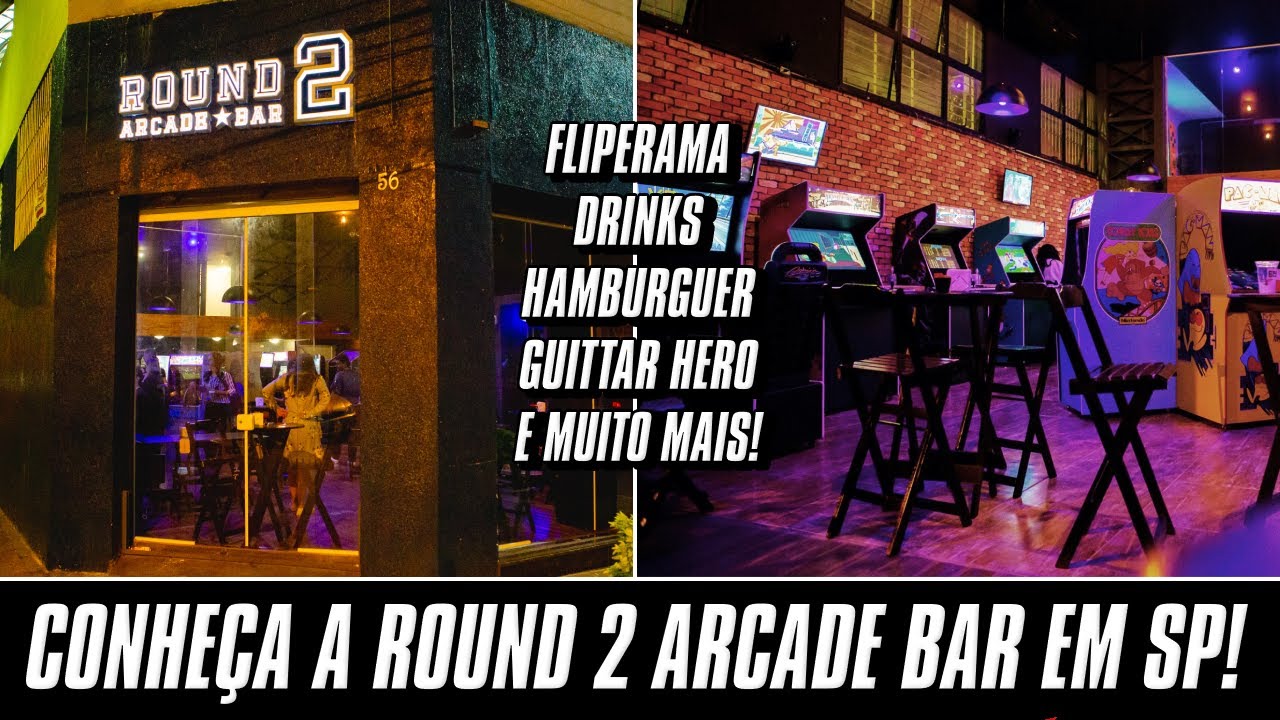 CONHEÇA A ROUND2 ARCADE BAR NA MOOCA EM SP! - YouTube