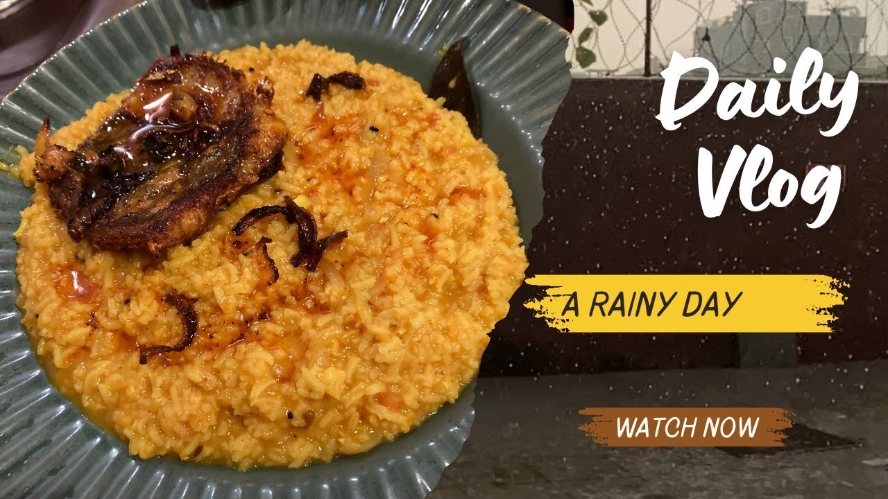 A Rainy Day at Home: Morning Rain and Lunch Vlog - YouTube