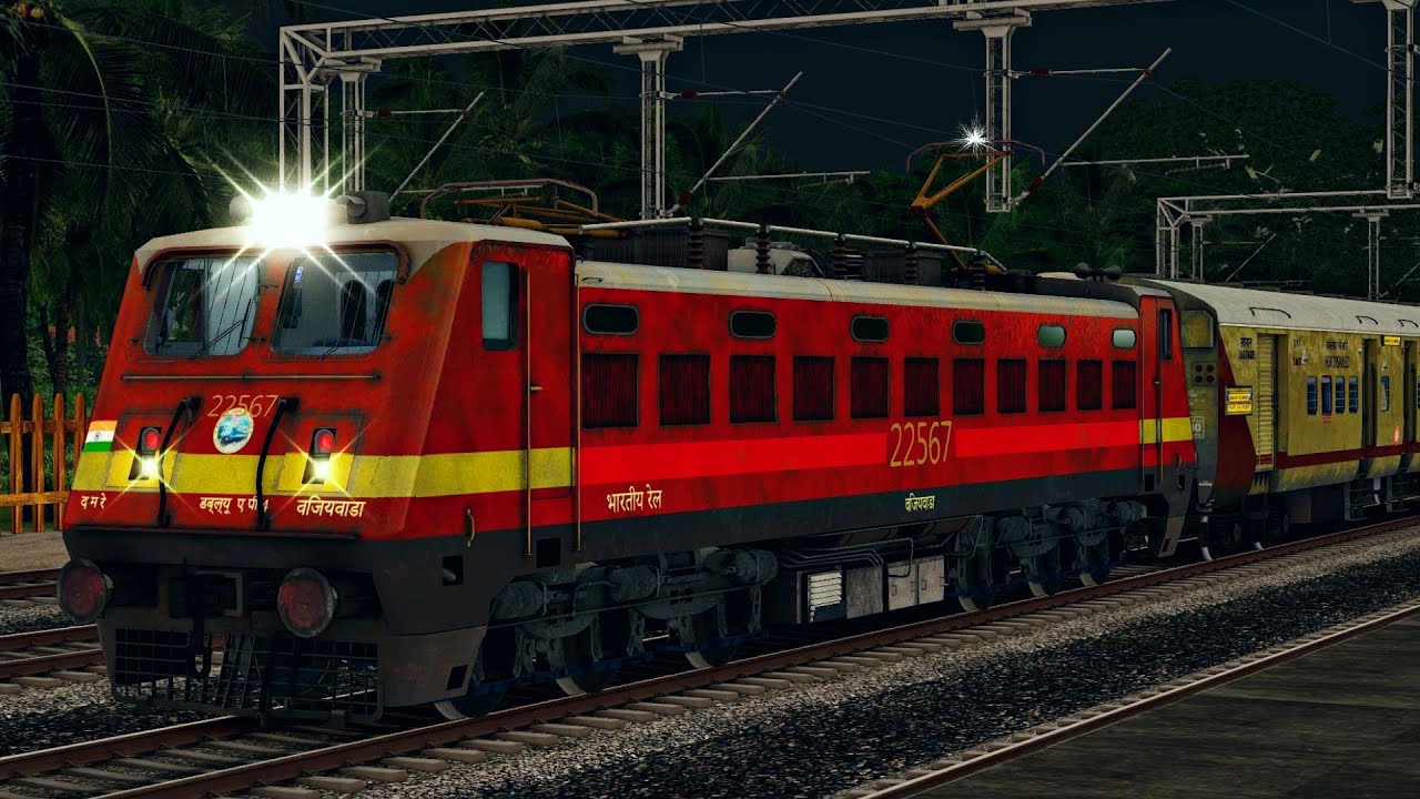 12601/ Chennai Central Mail Morning Journey || Vizayawada WAP-4 ...
