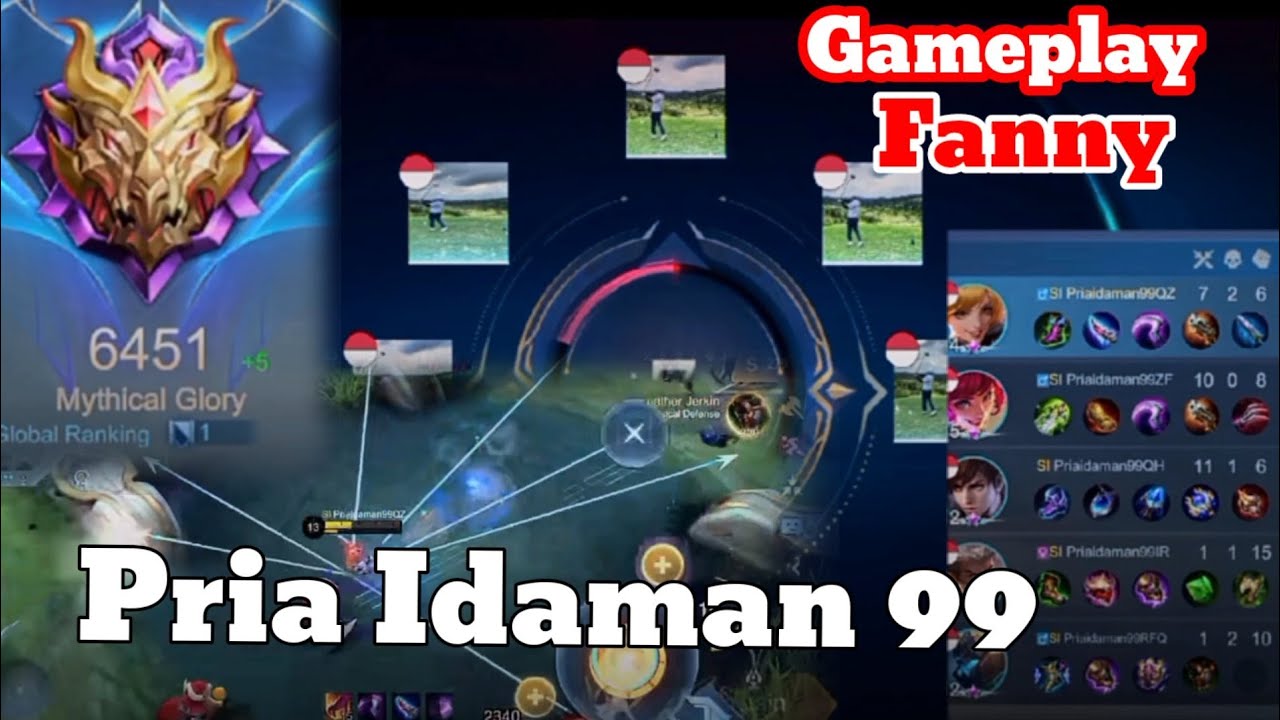 Pria Idaman 99 ML Top Global Mobile Legend - FANNY - YouTube