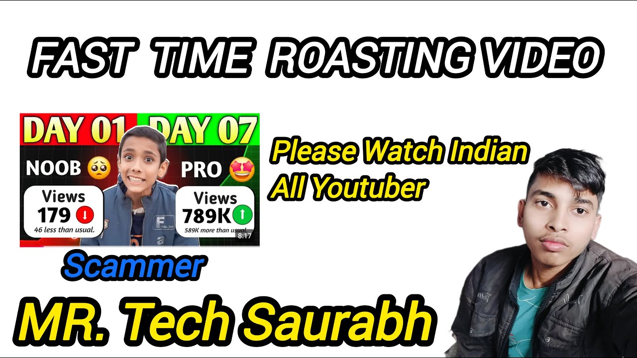 MR. Tech Saurabh Roasting Video / First Time Roasting Video #rosting #roast #entertainment # ...