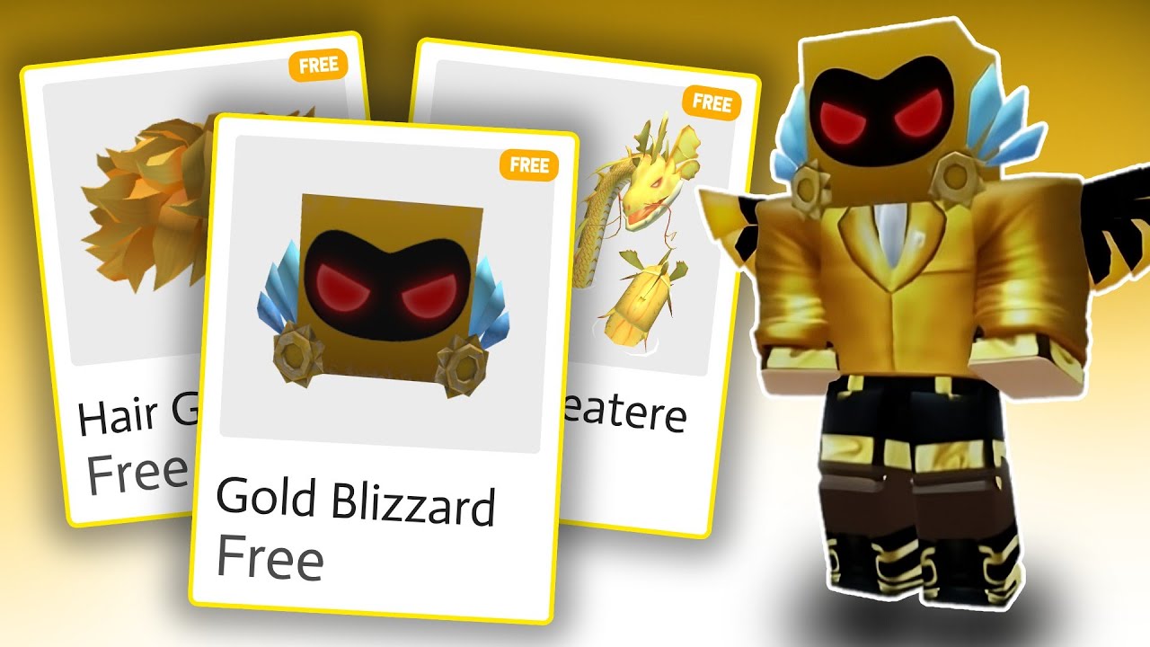 HURRY! The best free GOLD items on roblox - FREE GOLD ITEMS ROBLOX 2023 ...