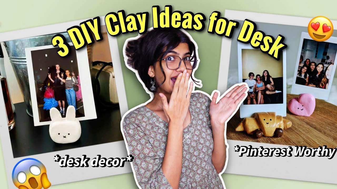 3 DIY CLAY Polaroid Stand Ideas for Desk😳🔥 - YouTube