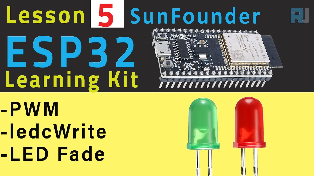 Esp32 Tutorial 5 Led Fade Control Brightness Of An Led Esp32 Iot 0310