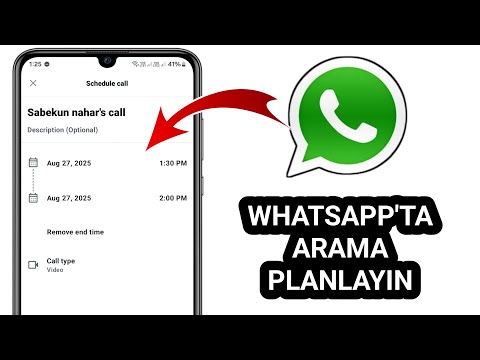 WhatsApp'ta Arama Planlama (Adım Adım Kılavuz)
