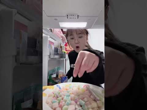 Sister put the candy in fridge bus someone stolen it