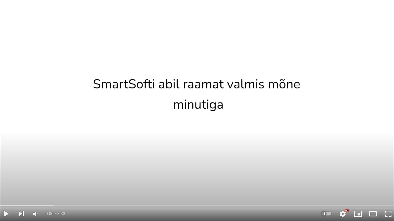 SmartSoft - Raamatu kujundamine mõne minutiga - YouTube