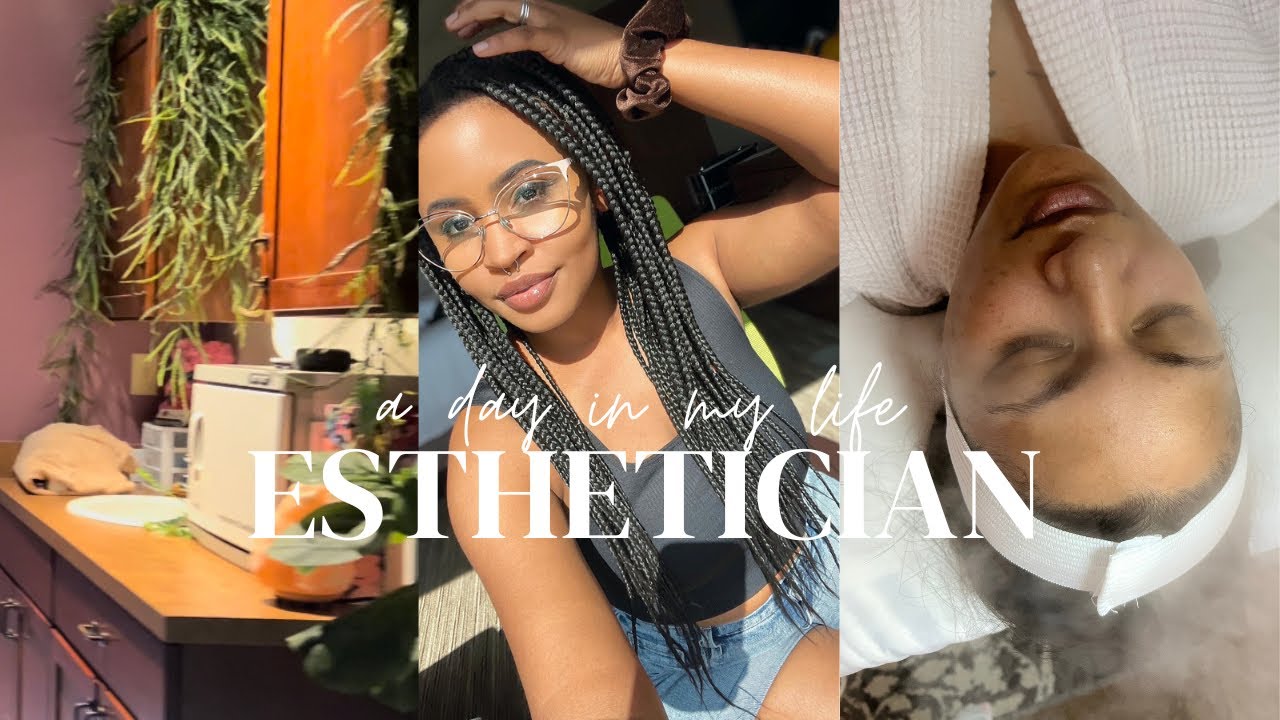 Full Day As An Esthetician | Day in the life working at a local spa 🤎 ...