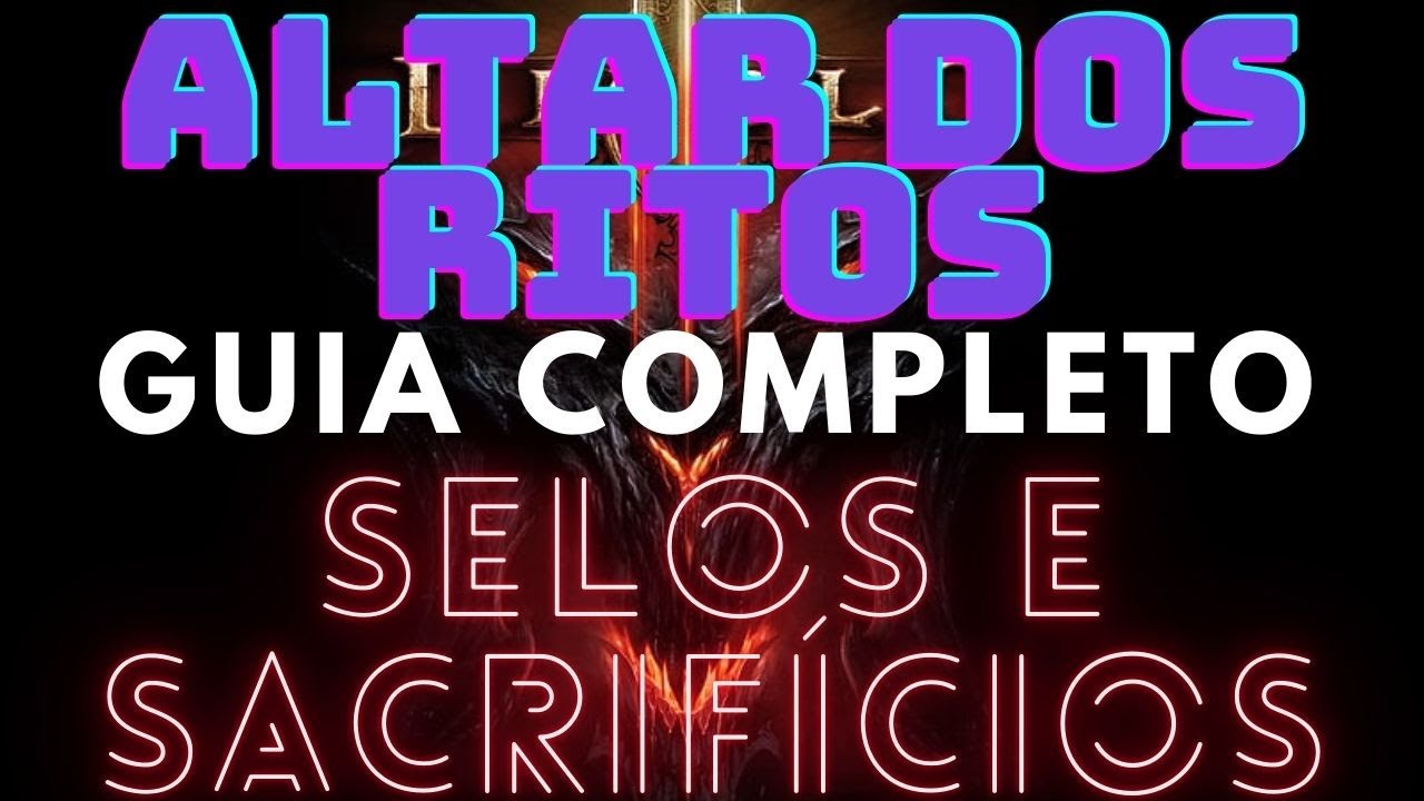 DIABLO 3 - ALTAR DOS RITOS - Guia completo - Tutorial Selos e ...