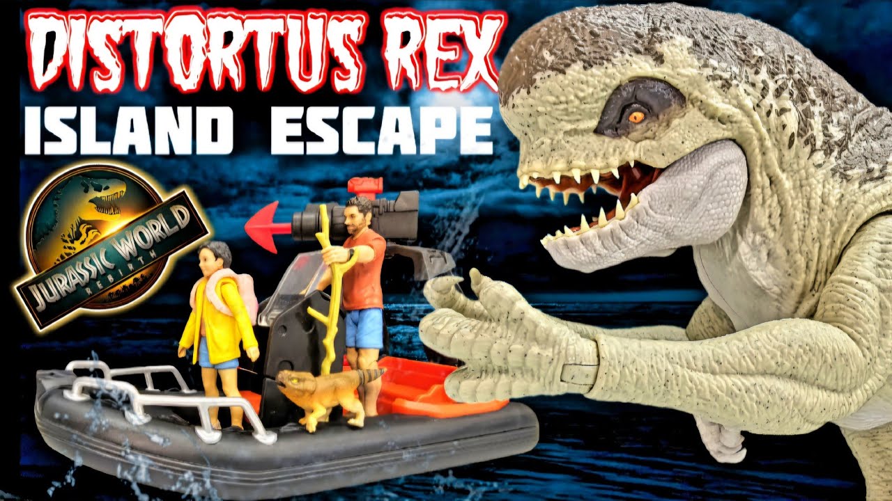NEW D REX!!! Mattel Jurassic World Rebirth Distortus Rex Island Escape ...