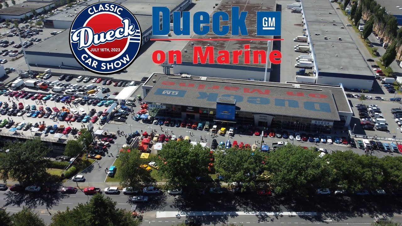 DUECK CLASSIC CAR SHOW on MARINE from above 2023 - YouTube