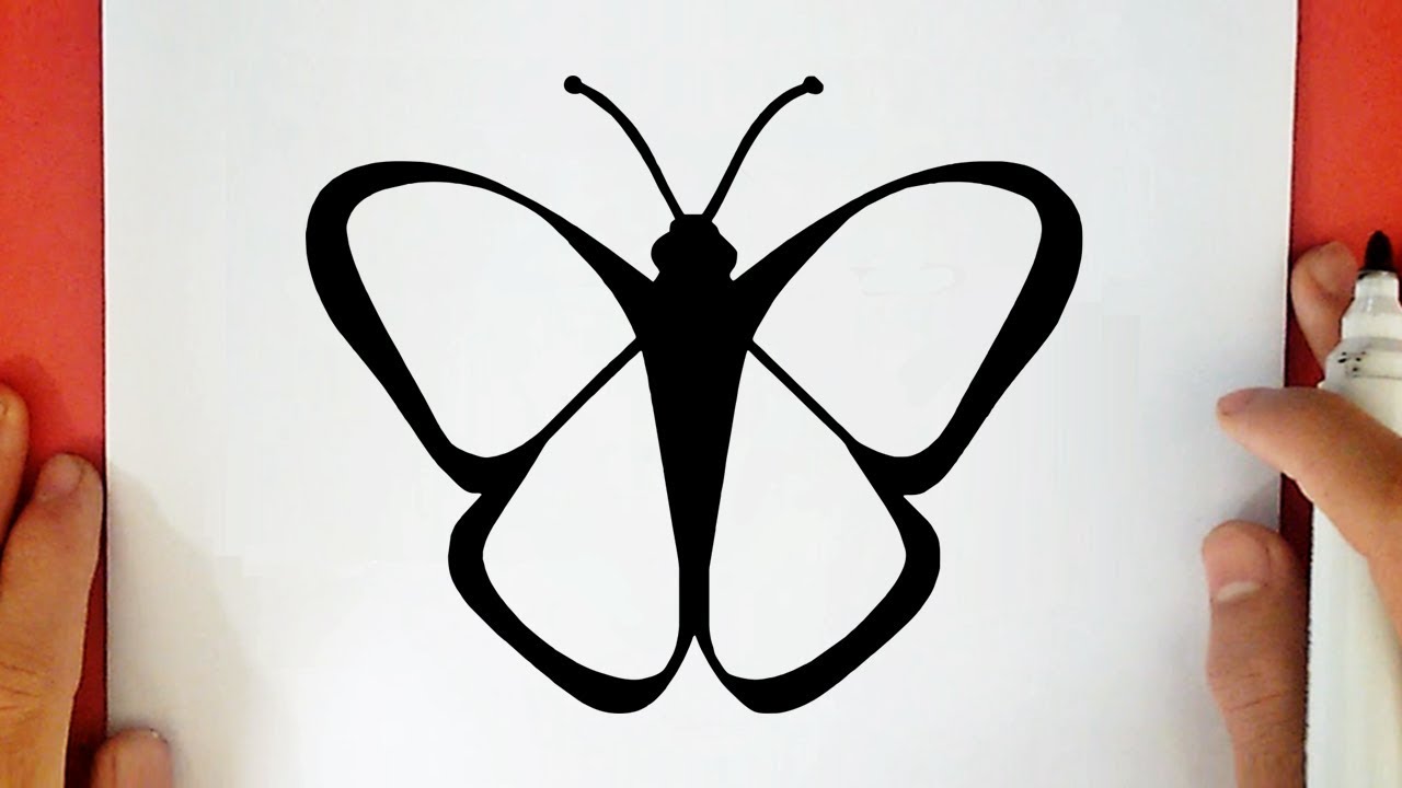 HOW TO DRAW A BUTTERFLY - YouTube