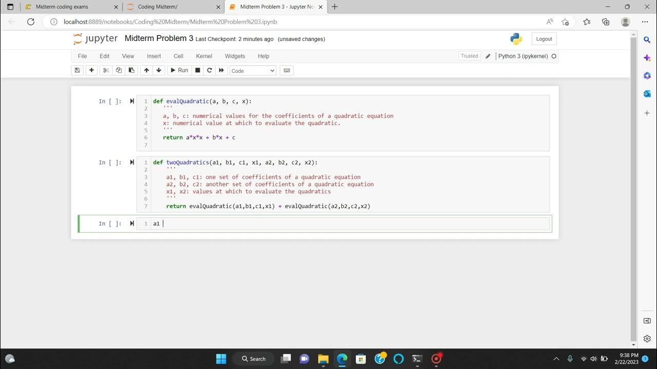 Midterm Coding Problem 3 - YouTube