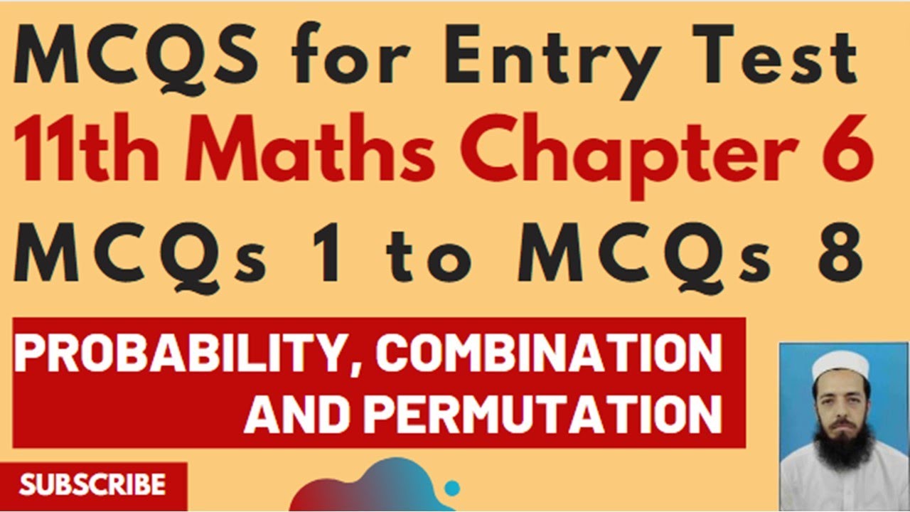 MCQs 31: Chapter 6(Permutation, Combination and Probability) MCQs 1 to ...