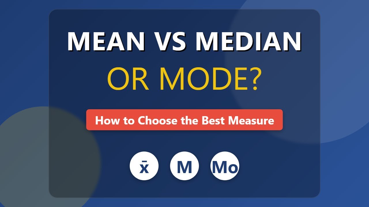 Mean, Median, or Mode? How to Decide Based on Data Shape - YouTube