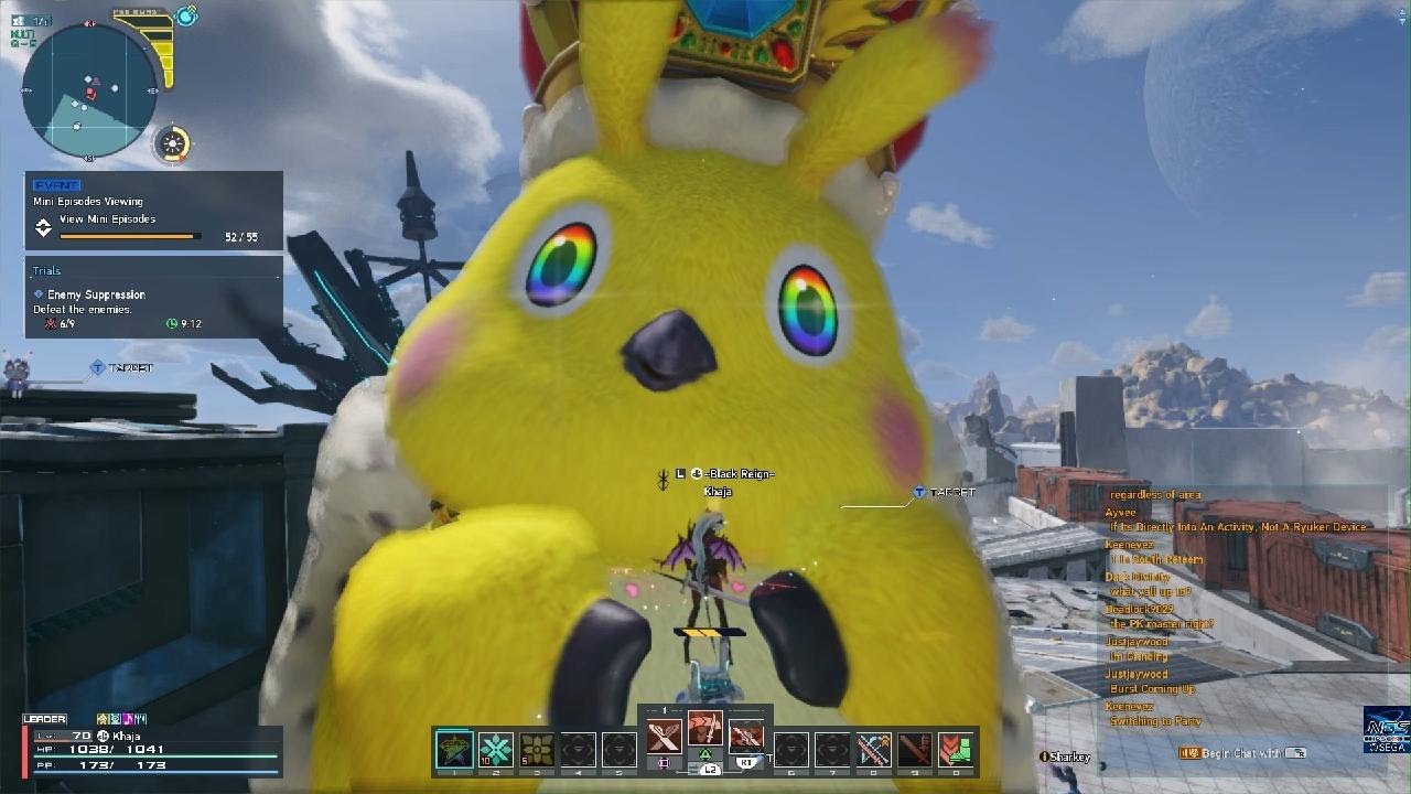 PSO2 New Genesis Gaint Freaking Rappy! - YouTube