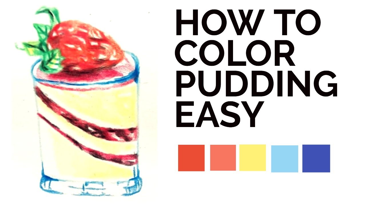 How to color pudding easy - YouTube