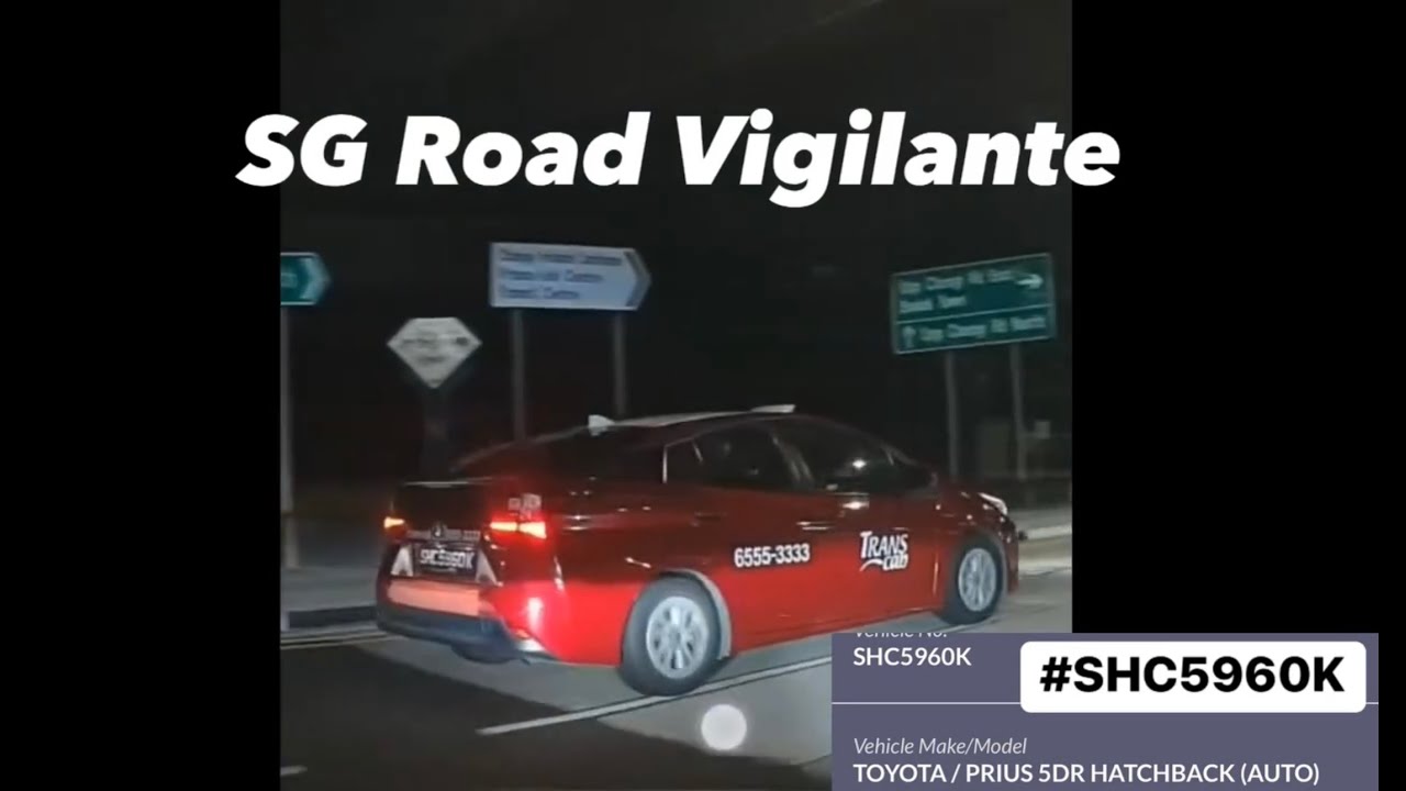 27Apr2024 Upper Changi Rd North Transcab #SHC5960K toyota prius fail to ...
