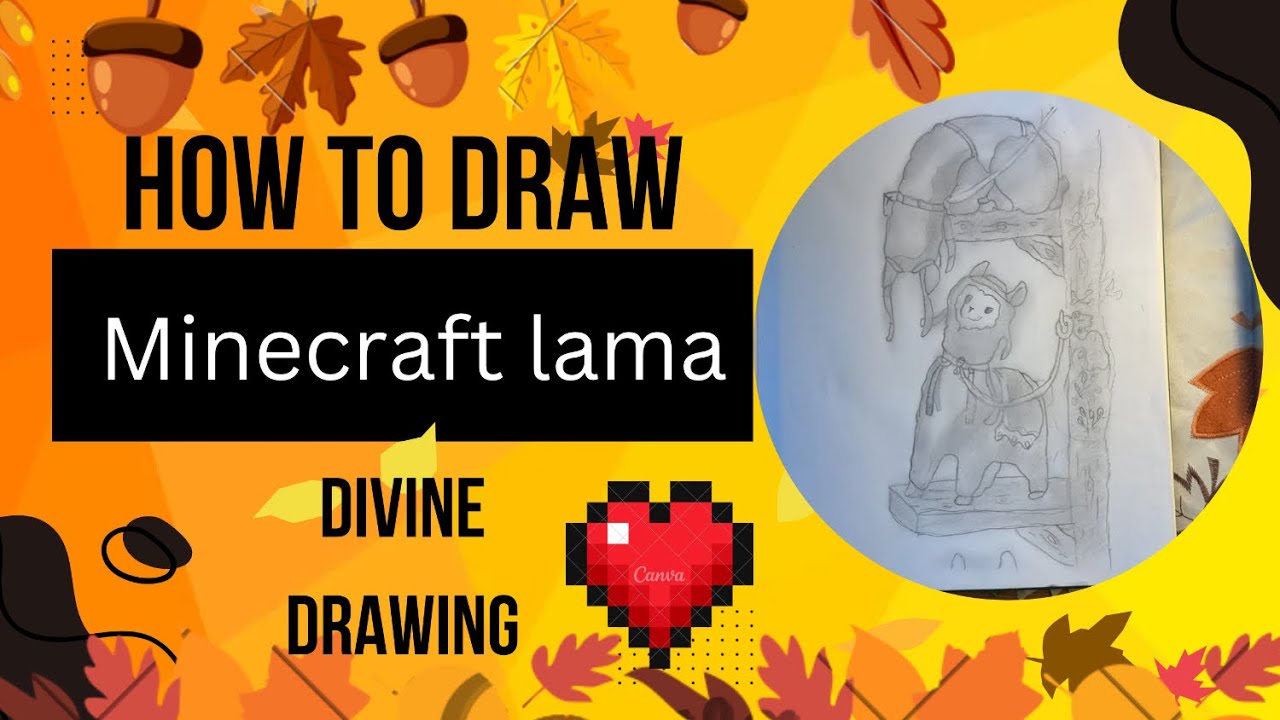 How to draw Minecraft lama ll for beginners ll easy ll - YouTube