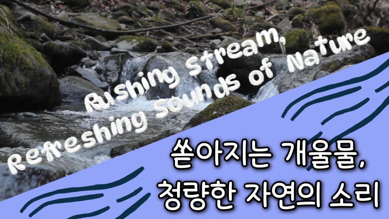 Rushing Stream Sounds 🌊 Feel the Power of Nature! Intense Healing ASMR ...