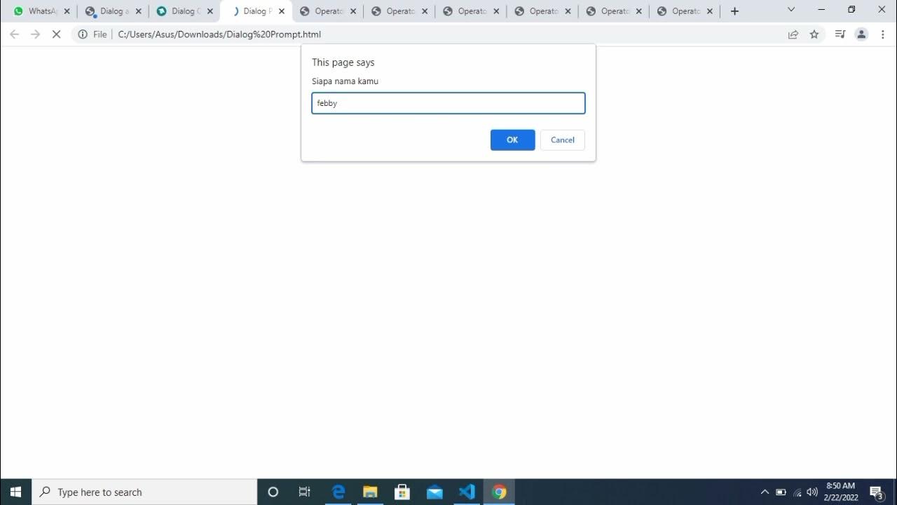 Tugas 2 Lanjutan Pengenalan Javascript - YouTube