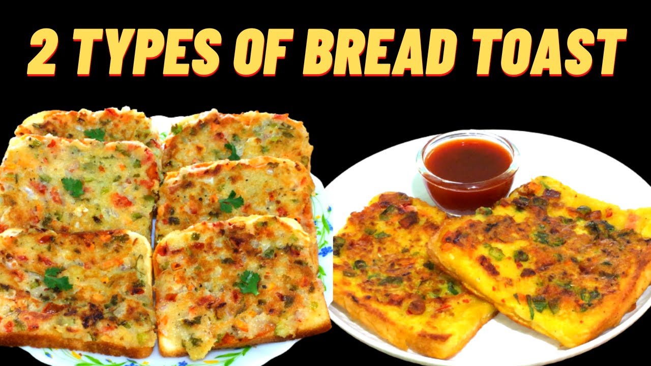 2 Easy Bread Snacks Recipes | Chili Cheese Toast | Bread omelet | Besan ...