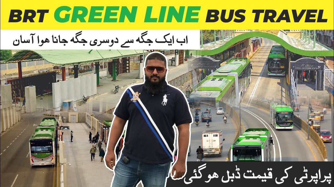 Green Line Bus station | BRT Bus | North Town | Thanks Imran Khan - YouTube
