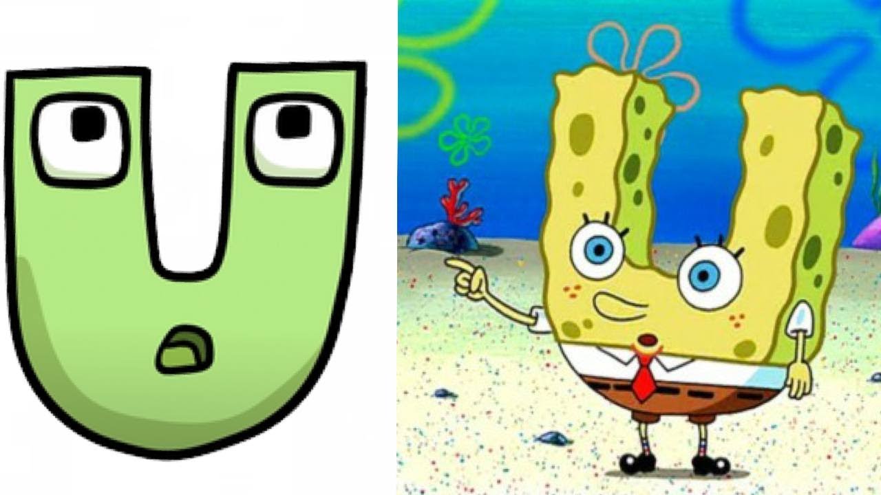 Alphabet lore in Spongebob - YouTube