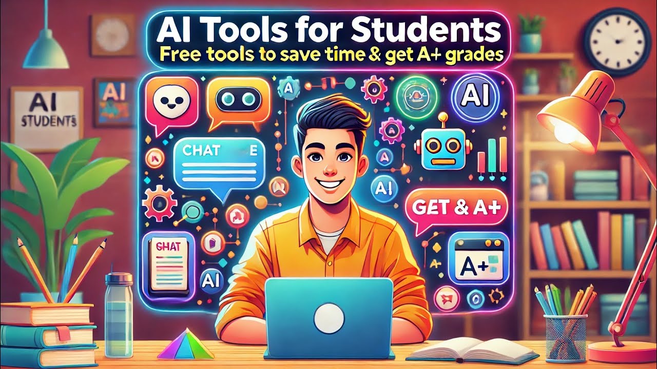"AI for Students: Free Tools to Save Time and Get A+ Grades" - YouTube