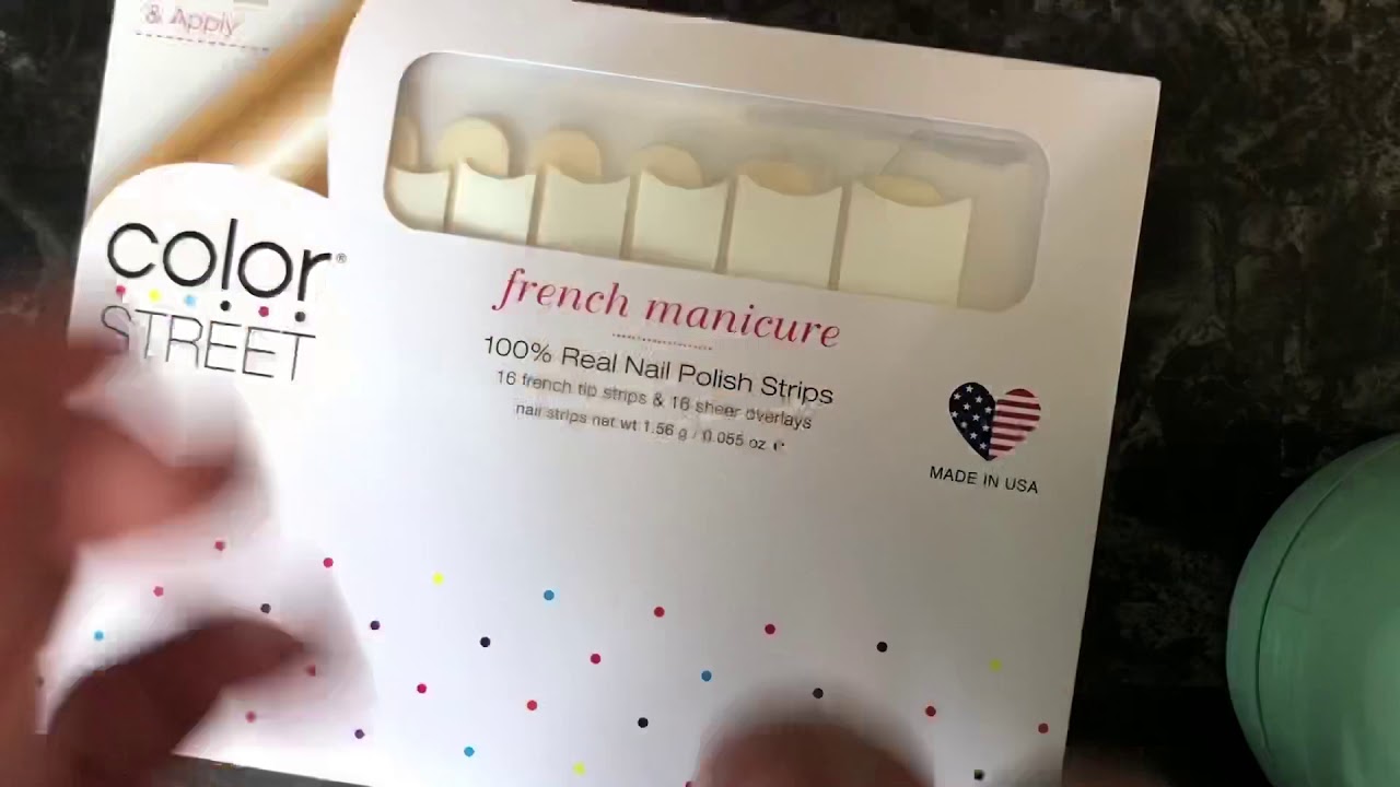 Color Street French Tip Application - YouTube