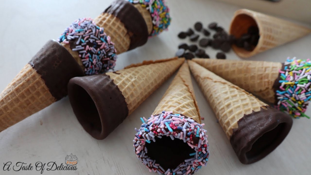 Chocolate Ice Cream Cones - YouTube