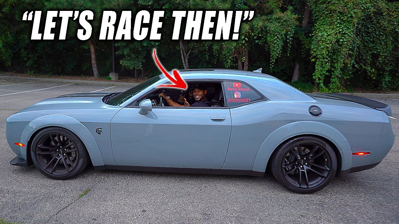 Trash Talking Hellcat Owner Calls Me Out! - YouTube