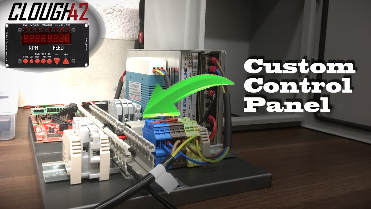 Ep04: Clough42 Electronic Leadscrew | Custom Control Panel - YouTube
