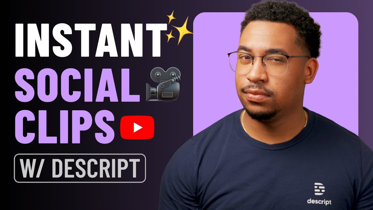 Turn YouTube Videos Into Social Media Clips in Seconds I Descript - YouTube