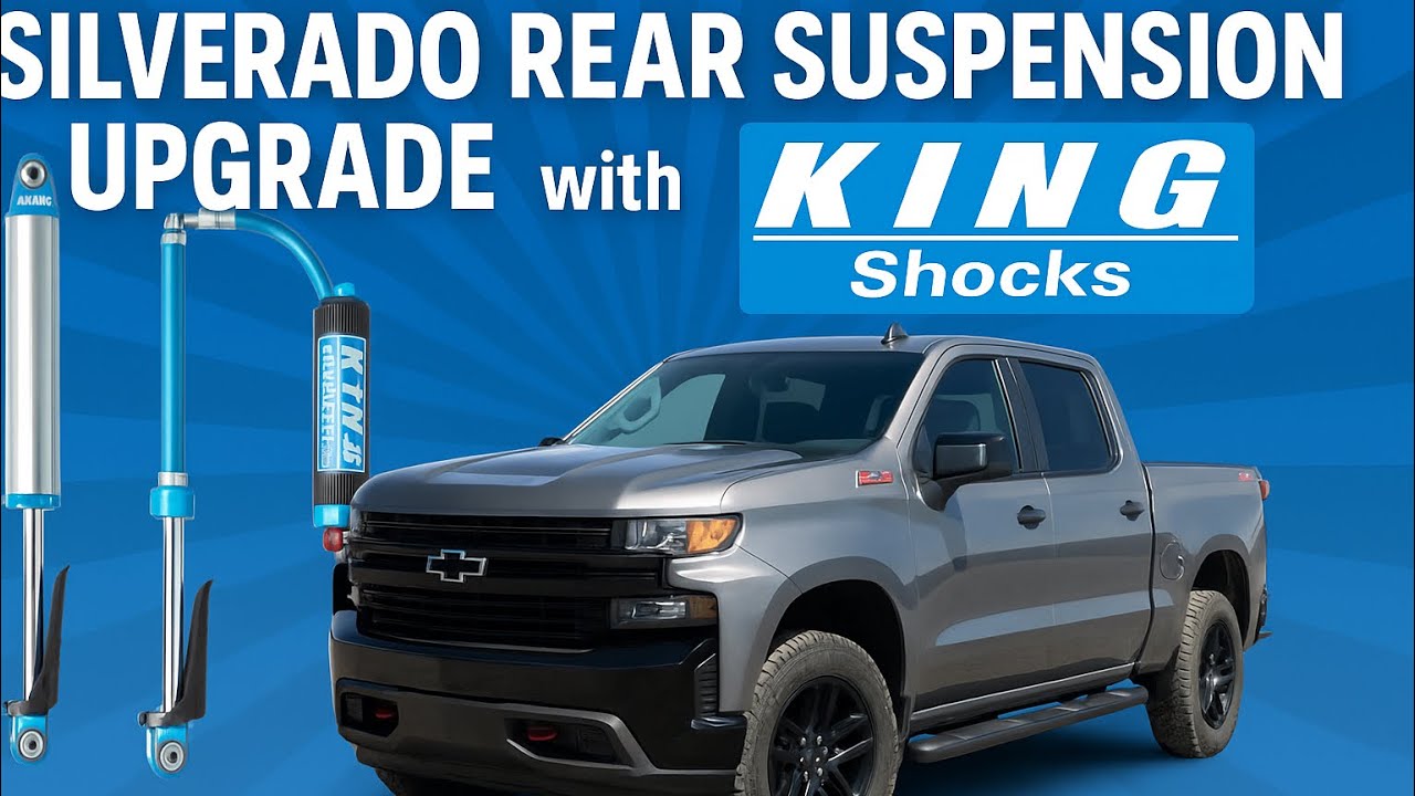 Chevrolet Silverado Trail Boss Rear Shocks Upgrade ( King Shocks) - YouTube