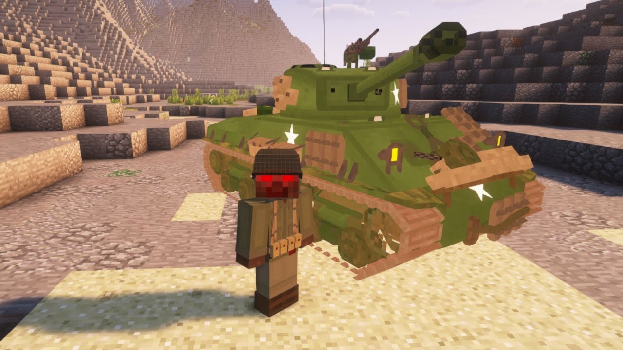 Minecraft MODDED WAR | MODPACK REVIEW | American Tank Review - YouTube