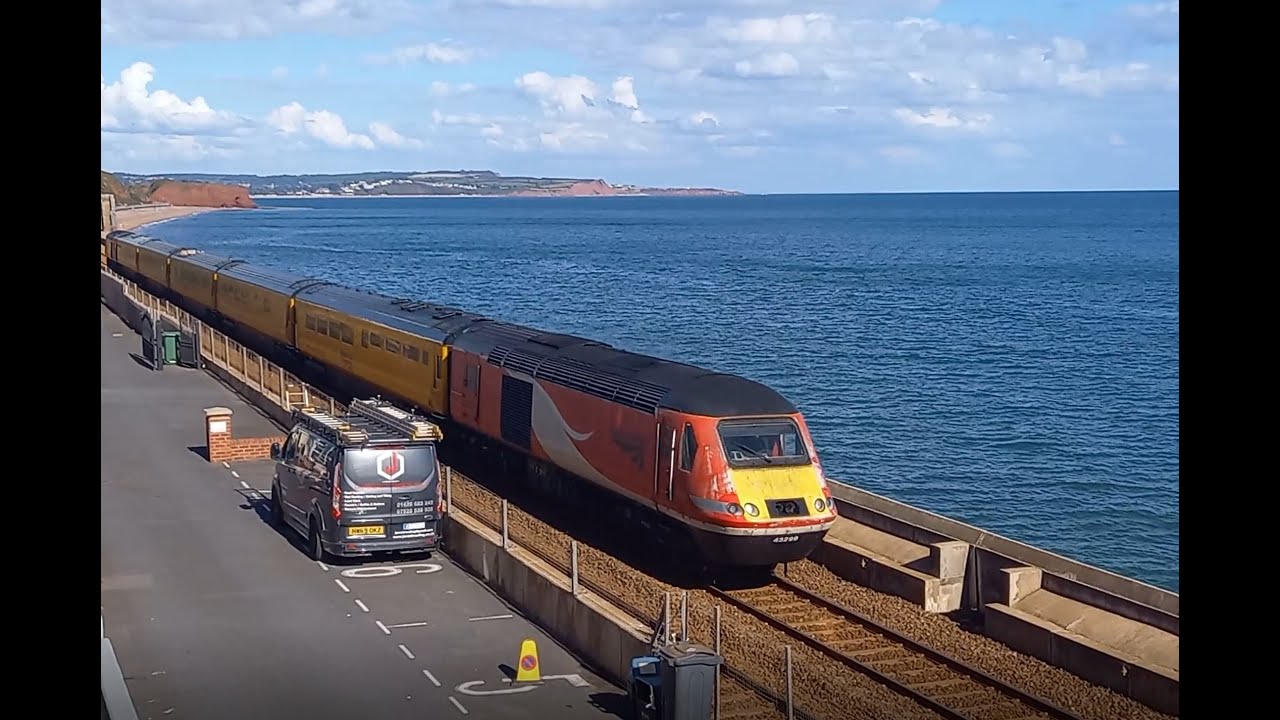 HST : Network Rail Measurement Train - Dawlish Sea Wall - YouTube
