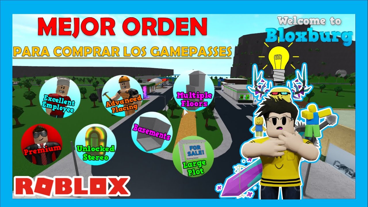 EL MEJOR ORDEN PARA COMPRAR TODOS LOS GAMEPASSES DE BLOXBURG| ROBLOX ...